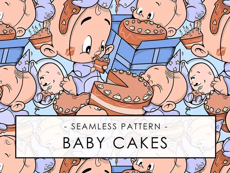 Baby Cakes (seamless pattern) - LATTO VELARA